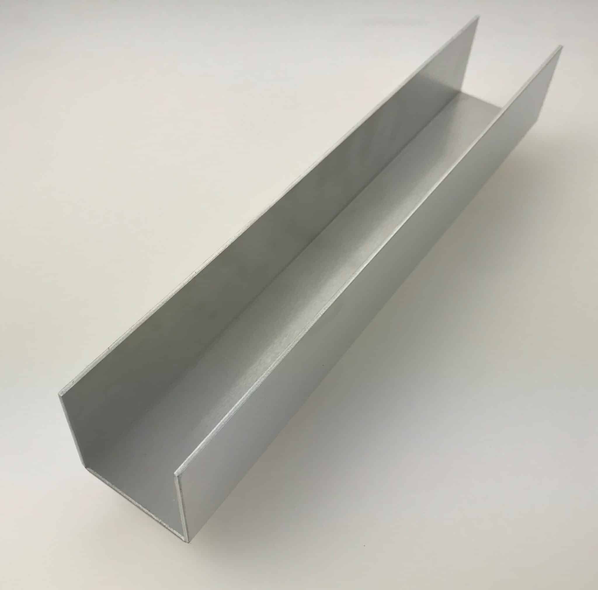 U Profiel – Aluminium – Op maat – Profielopmaat.nl